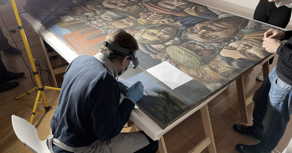 La obra "Manifestación", de Berni, con nuevos hallazgos, lecturas y ...