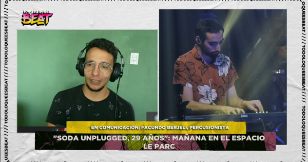 "Soda Unplugged: 29 Años", en el espacio Le Parc - Unidiversidad