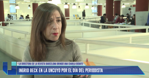 Ingrid Beck estuvo en la UNCuyo por el Día del Periodista - Unidiversidad